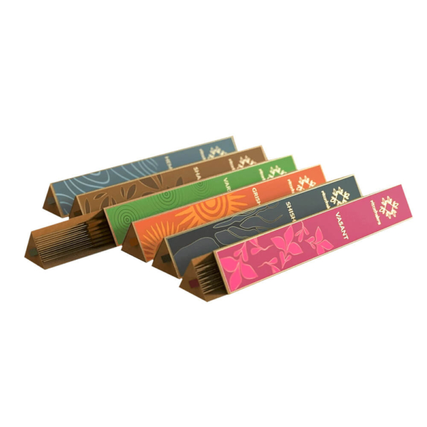 Incense Stick Packaging—Triangular Tube Box With Handle